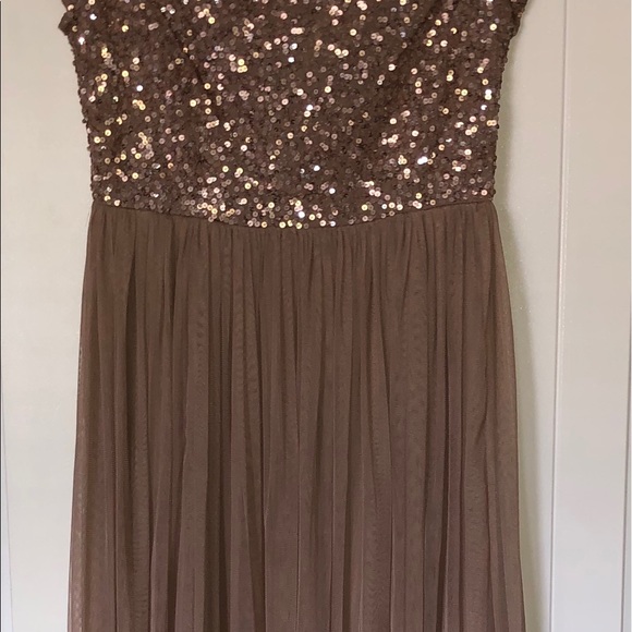 Maya | Dresses | Asos Maya Bardot Maxi Dress Sequin Tulle Skirt | Poshmark